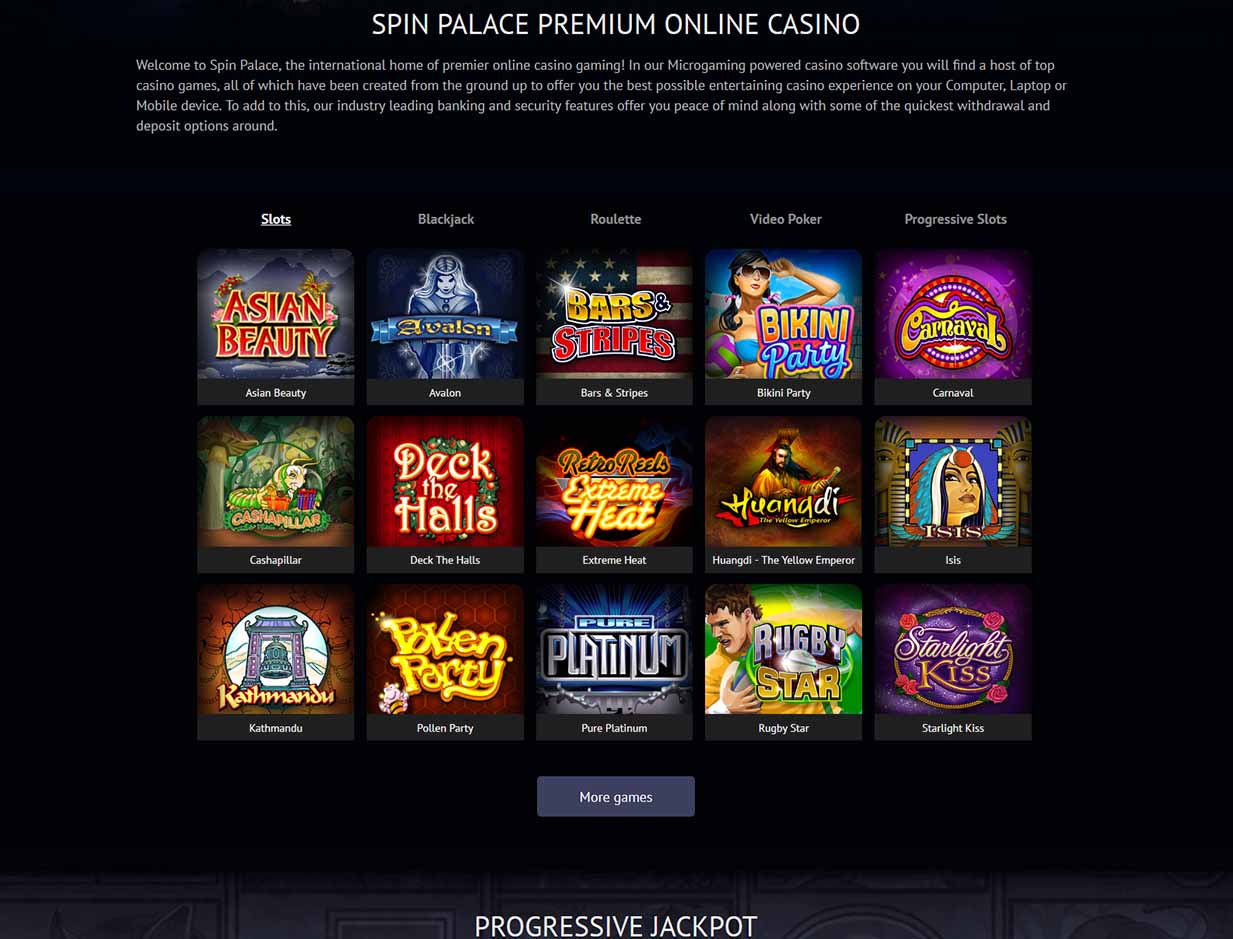 Spin Palace Casino - Get $1,000 Free on Your First 3 Deposits